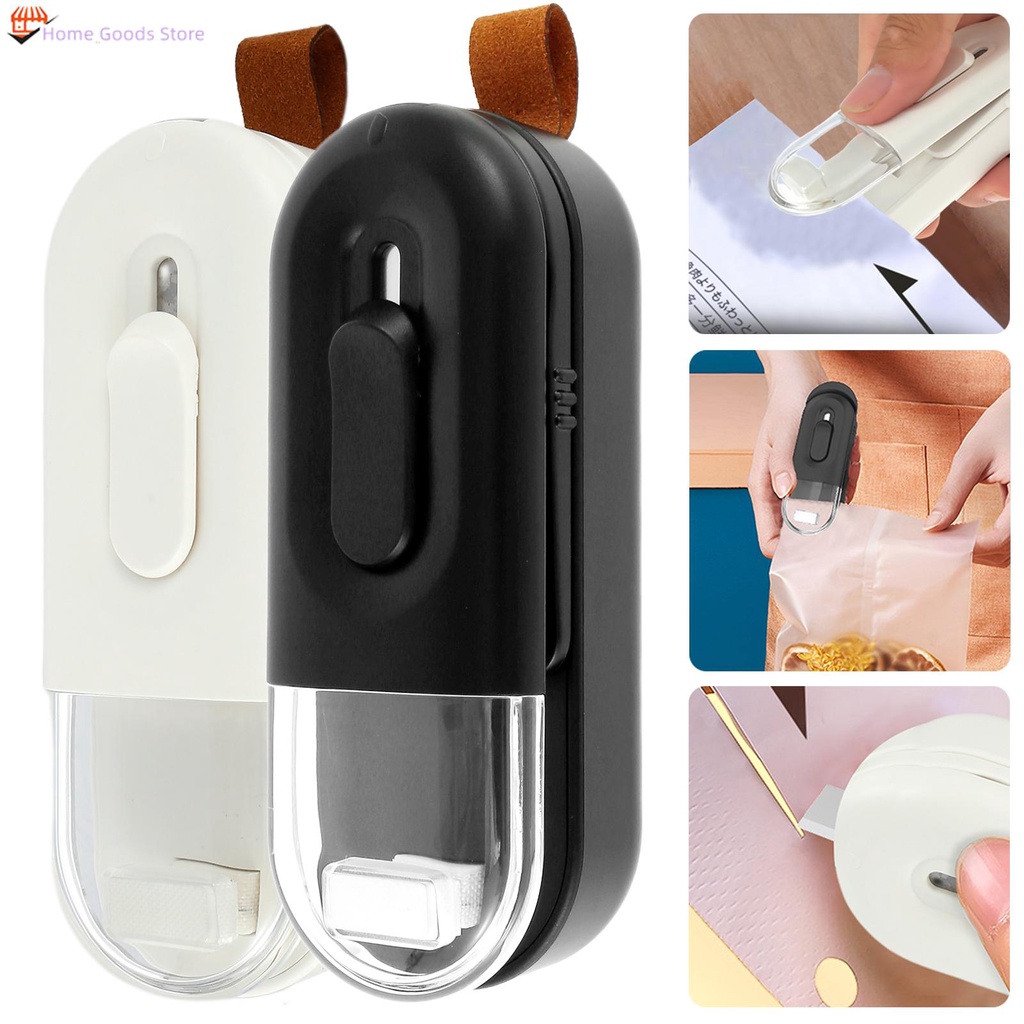 Mini Bag Sealer Chip Bag Sealer with Cutter and Magnet Handheld Heat ...