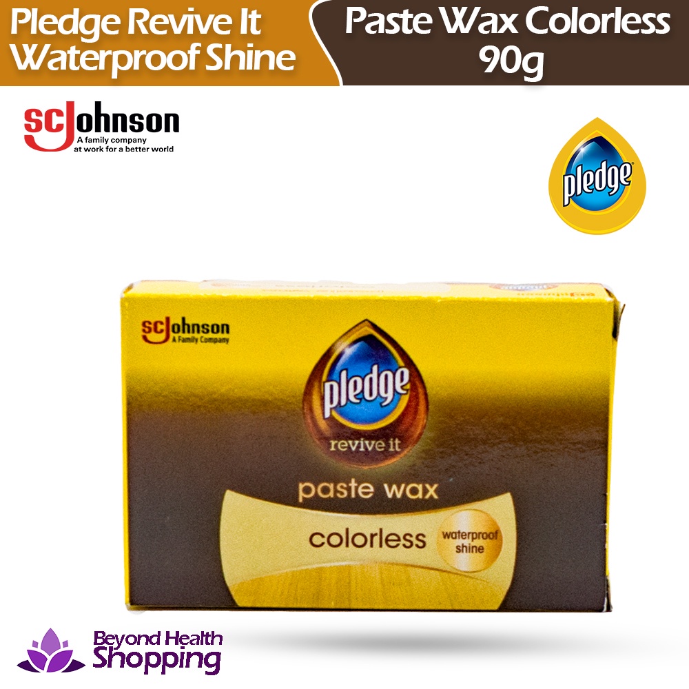 Pledge® Paste Wax Revive it Colorless [90g] Waterproof Shine | Shopee ...