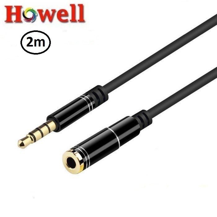 3.5 mm 3 Line TRRS 4 pole AUX Jack Cable (Male to Fimele) Stereo Hifi 2 ...