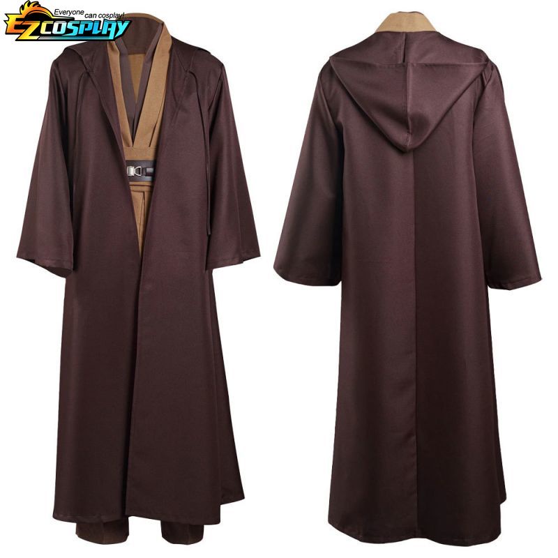 Star and War Obi Wan Kenobi Cosplay Costume Jedi Knight Robe Suit ...