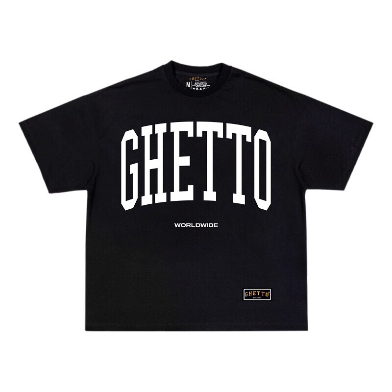 GHETTO WORLDWIDE “ROSE BLACK” OVERSIZED TEE | Shopee Philippines