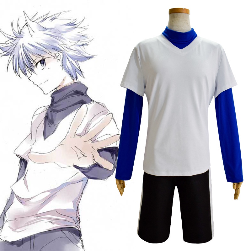 Men Women Killua Zoldyck Cosplay Costume Hunter X Hunter Halloween Outfits | Shopee Philippines