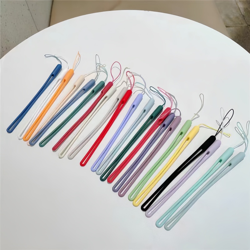 Mobile phone lanyard liquid silicone lanyard short wristband lanyard ...