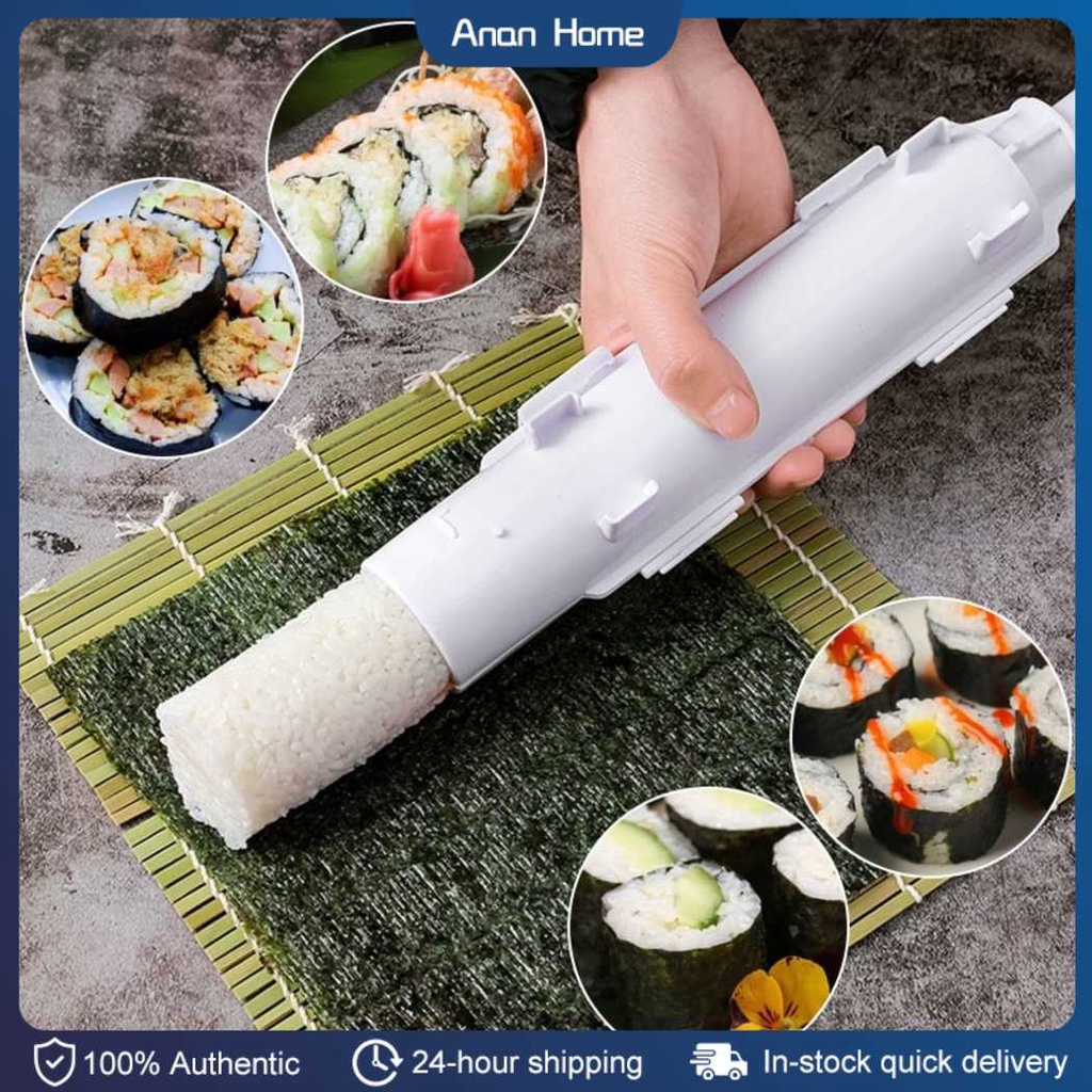 Sushi Maker Machine Roller Sushi Tool Roll Mold Making Kit Bazooka Rice ...