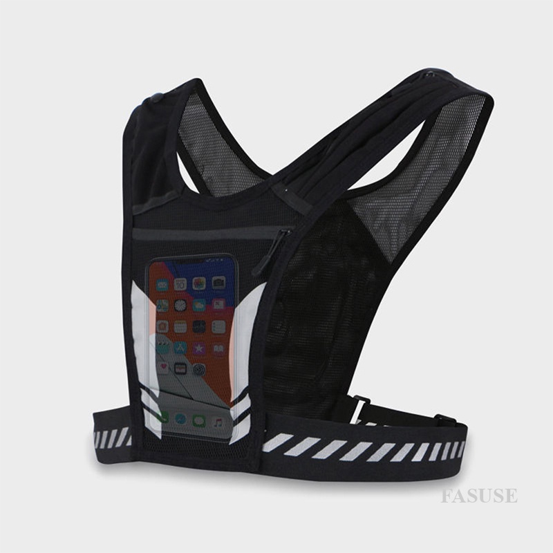 FAUSE Reflective Running Backpack Lightweight Running Chest Pouch ...