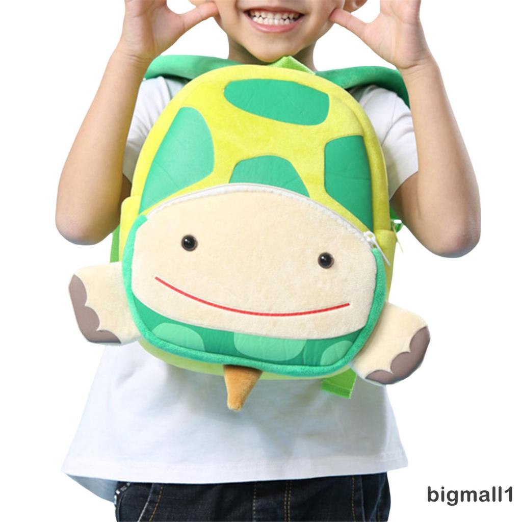 BIGMALL-Turtle animal kids Backpack Plush kindergarten Backpack Cute ...
