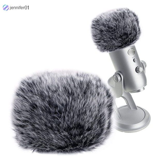 jen Plush Microphone Cover Windscreen Sleeve Compatible For Blue Yeti ...