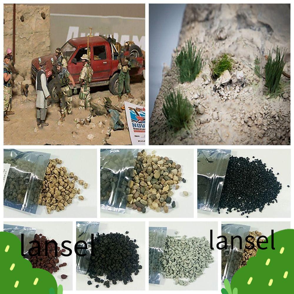LANSEL 120g Ground Rock Stone DIY Sand Table Wargame Layout Railway ...