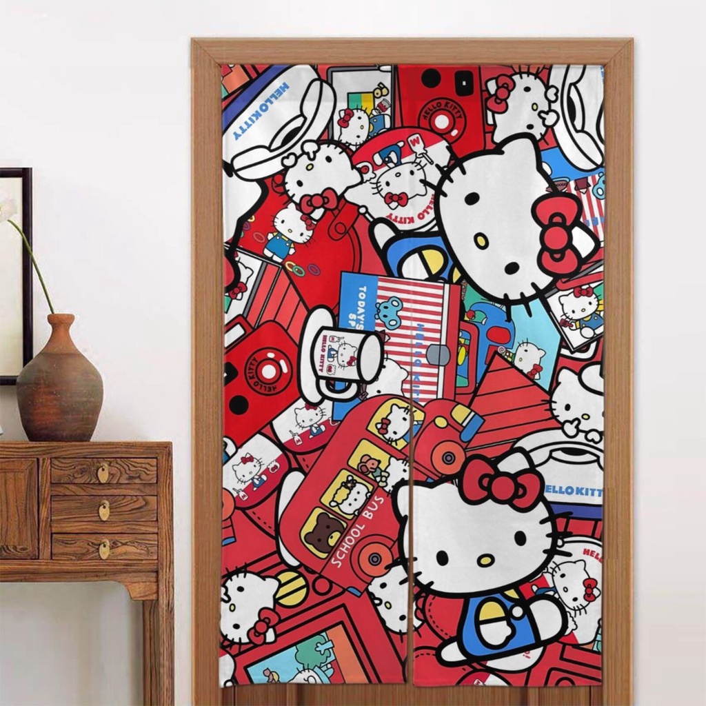 Sanrio Hello Kitty Door Curtain Panel 34x56in, Door Curtains Blackout ...