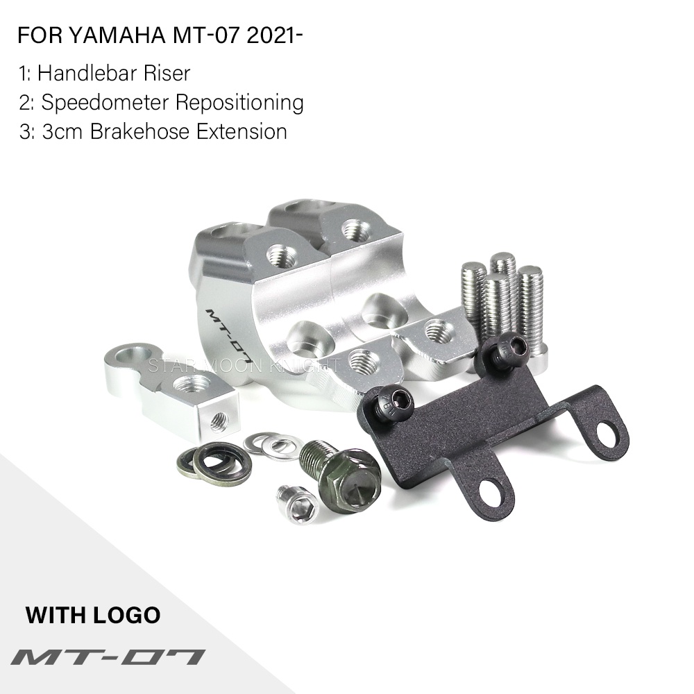 For YAMAHA MT-07 MT07 2021- Motorcycle With Offset Handlebar Riser Kit ...