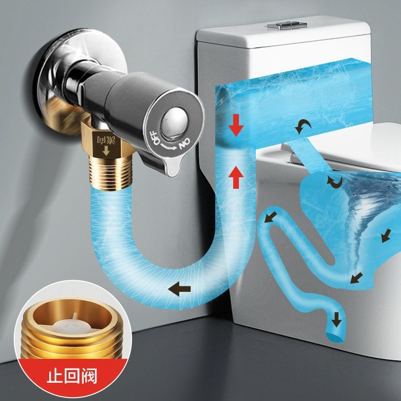 Toilet Check Valve Check Valve Anti-Backflow 4-Point One-Way Check ...
