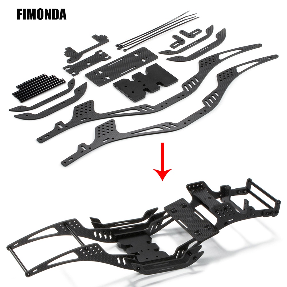 Carbon Fiber LCG Crawler Chassis Cheater Rigs Builders Kit with Bull ...