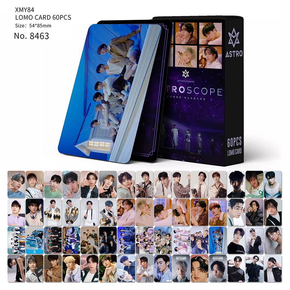 60pcs/box ASTRO 2022 Album ASTROAD STARGAZER ASTROSCOPE Photocards CRAZY SEXY COOL Lomo Cards ...