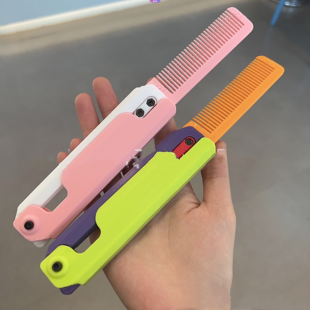 New 3D Printing Gravity Straight Jump Small Radish Straight Hair Comb ...