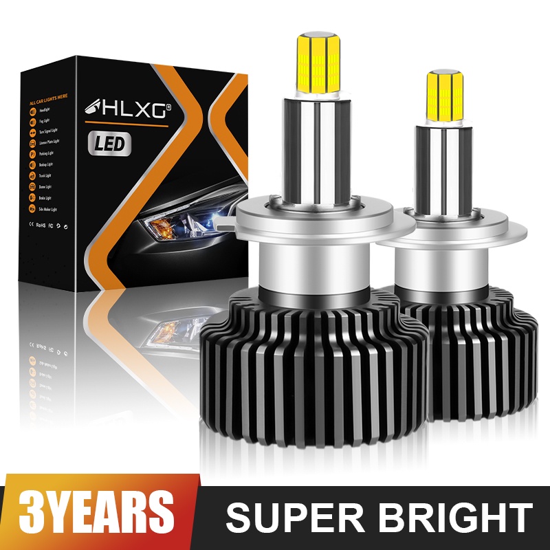 【Super Power】HLXG Canbus 360 H4 LED H7 H1 120000LM HB3 HB4 9012 Turbo Bi Led Projector Lens H11 ...