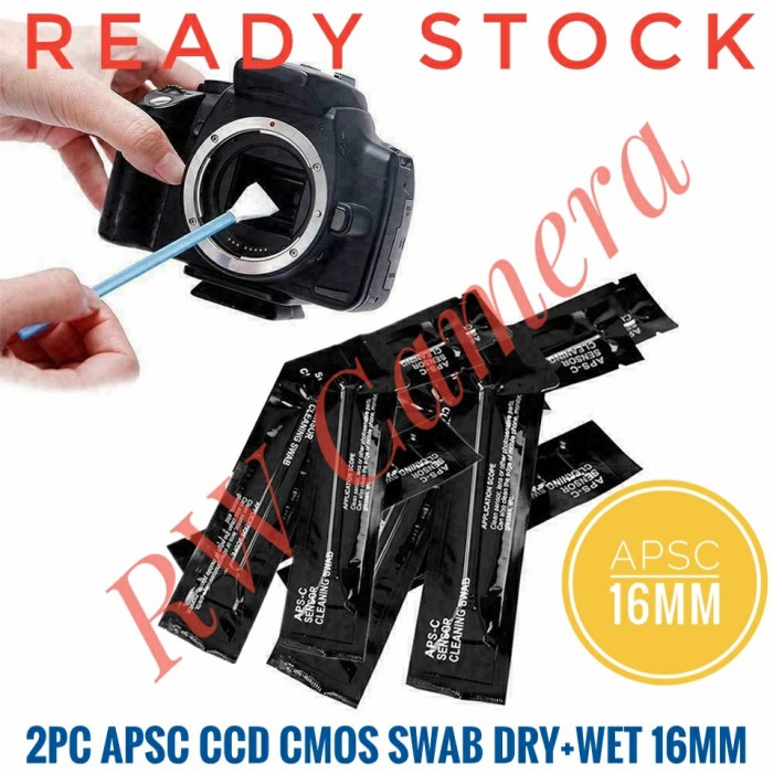 Set Of 2pc Sensor Cleaner APSC 16mm CCD CMOS Swab Wet+Dry Camera ...