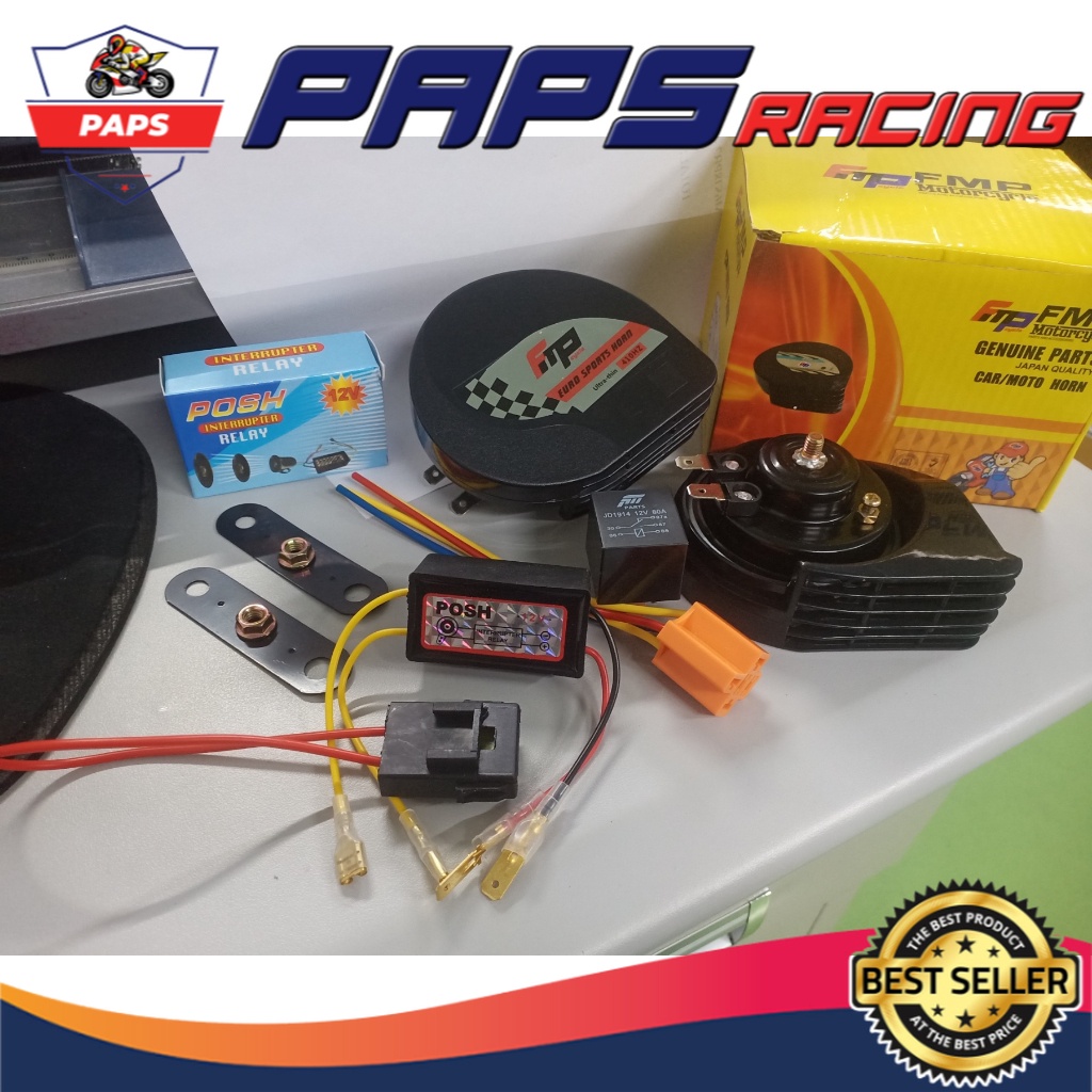 HORN SET with INTERRUPTER RELAY ( HORN RELAY + SOCKET + FUSE BOX ) H ...