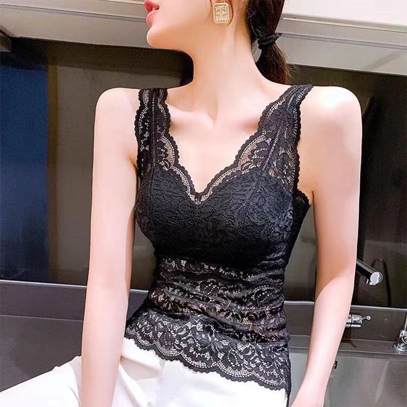 37KG-88KG Plus Size Women Sando Crop Top Plus Size Tops Women Soft Lace ...
