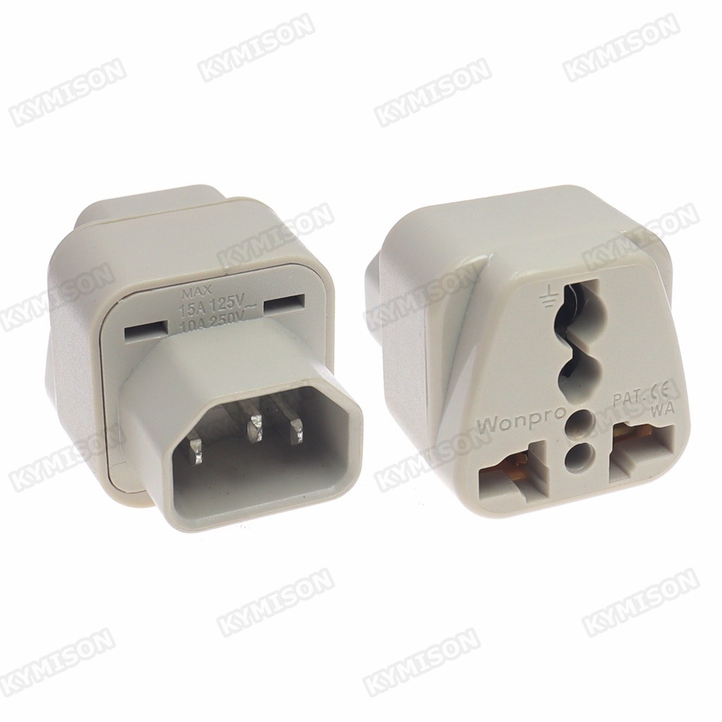 Wonpro Universal Power Plug, IEC320 C14 PDU UPS Power Computer ...
