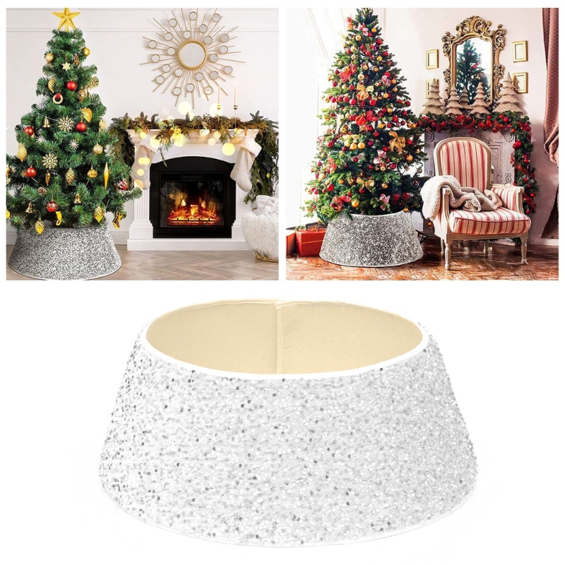 cc Christmas Tree Collar Collapsible Fabric Christmas Tree Skirt ...