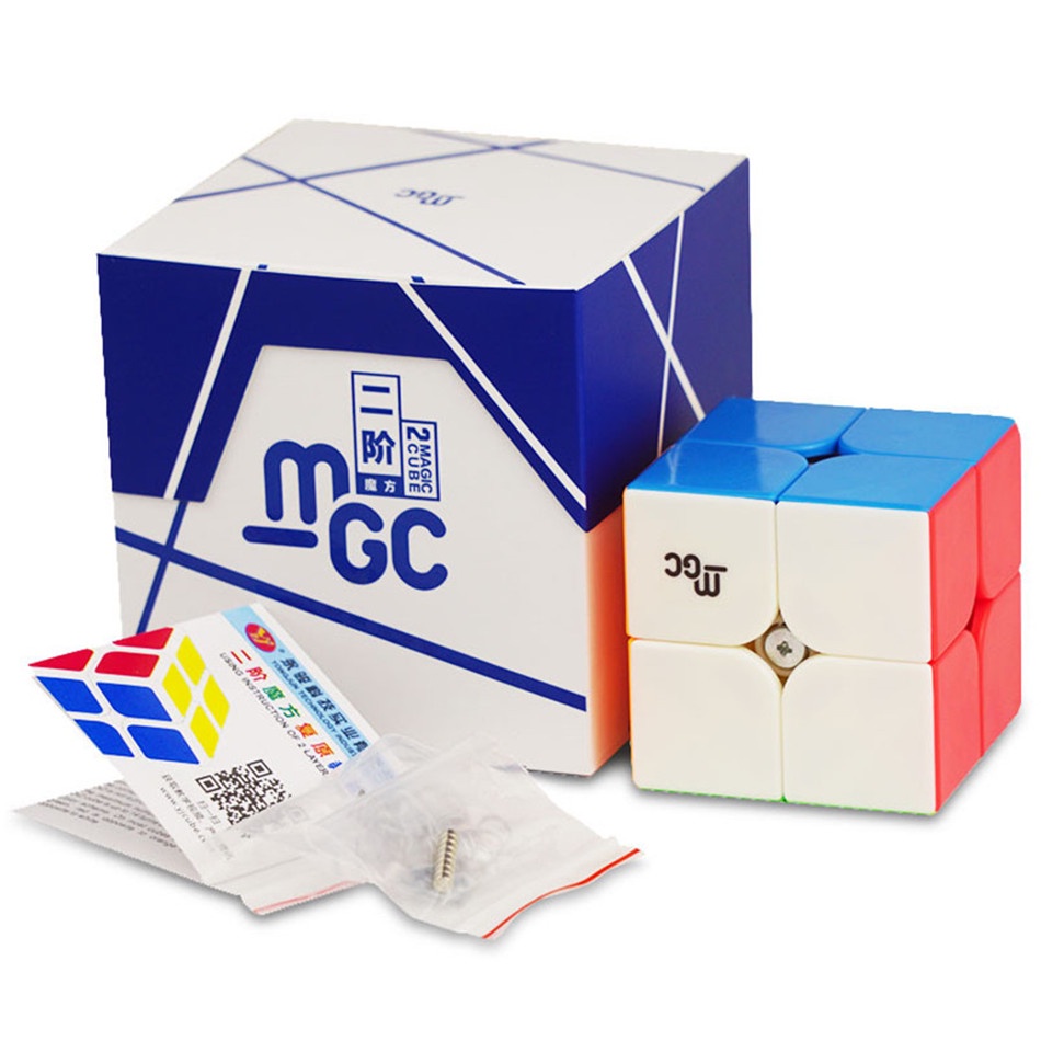 Yongjun MGC 2x2 Magnetic Magic Speed Cube Stickerless Black ...