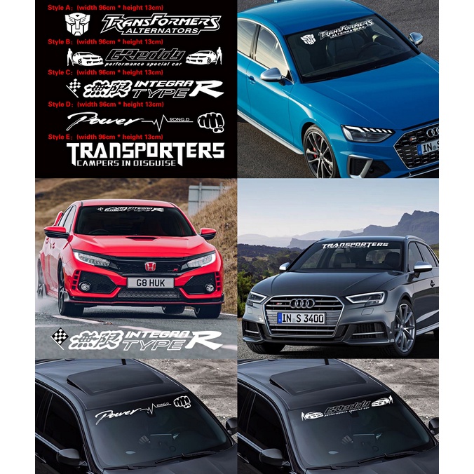 Car reflective Transformers racing sticker windshield sticker A-84 ...