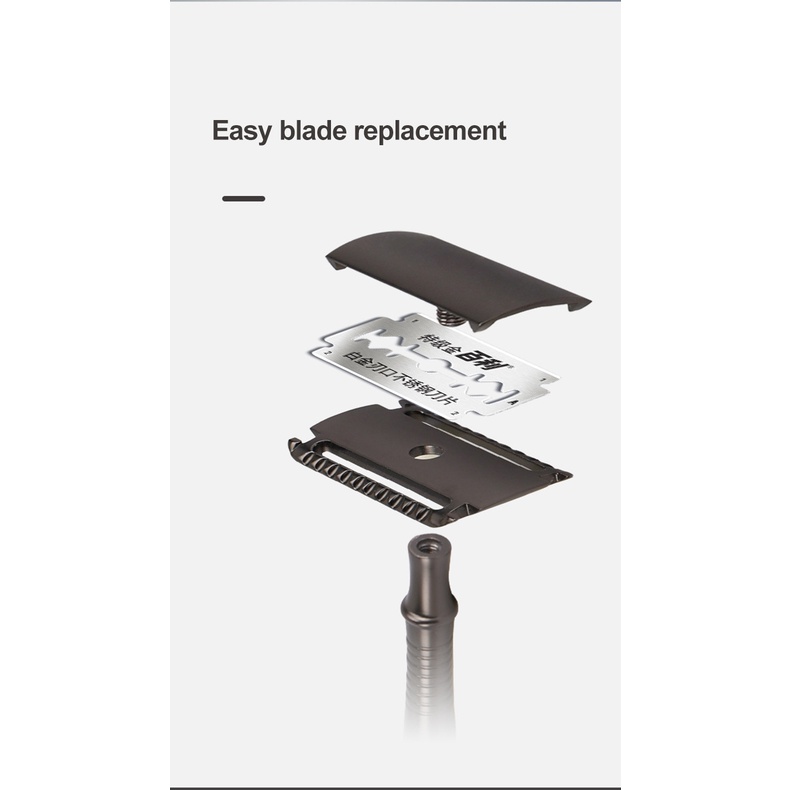 Double-sided Blade Razor Classic Men Shaving Safety Razors with Box ...