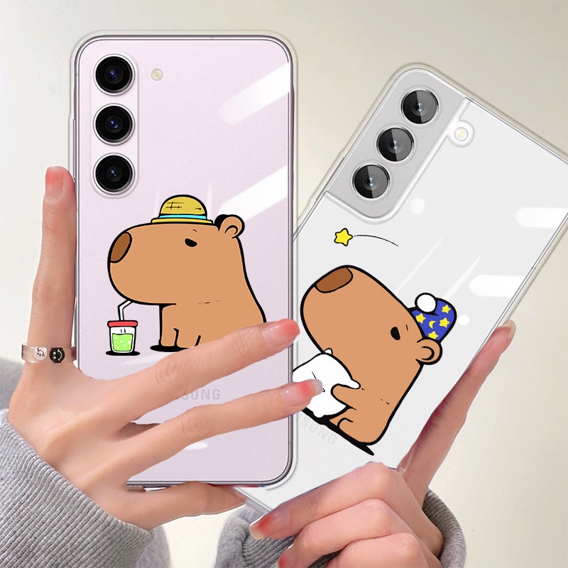 Capybara Phone Case For Samsung S23 FE A54 S10 S9 S20 S21 Plus S21 FE ...