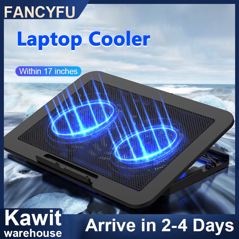 Laptop Cooler 17inch 2 Fans Adjustable Foldable Radiator Bracket ...