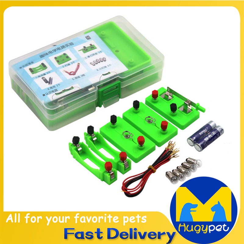 Kids Electric Toys Set Basic Circuit Electricity Magnetism Learning Kit ...