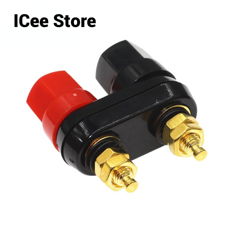 1Pcs Banana Plugs Couple Terminals Red Black Connector Amplifier ...