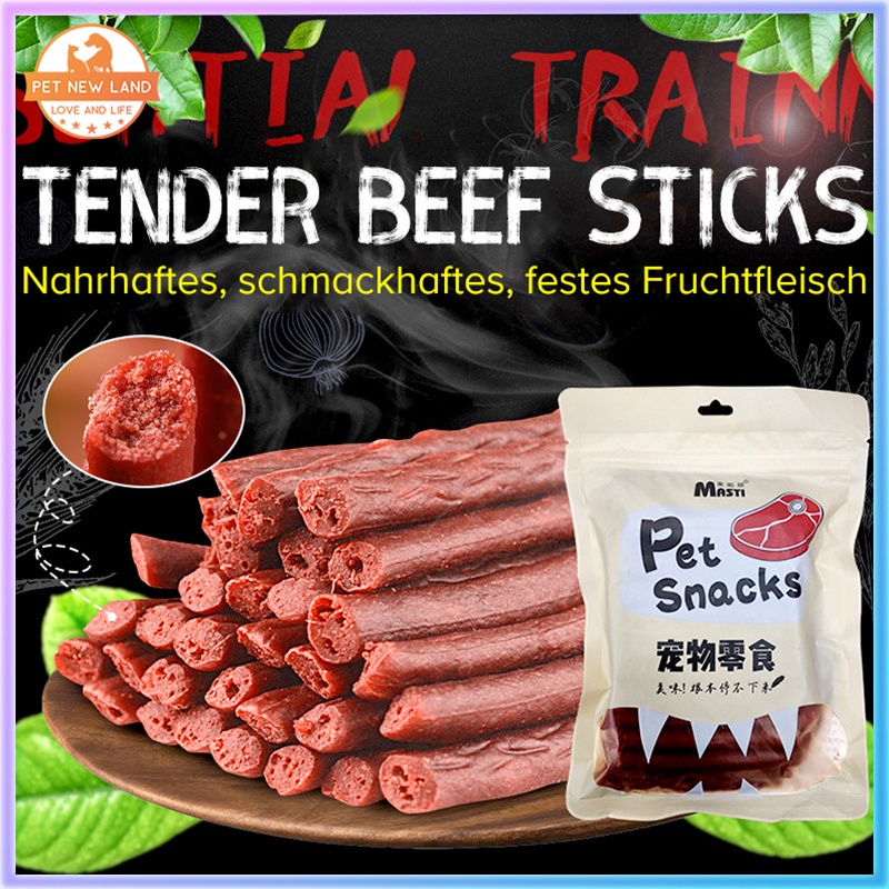 Pet Snacks Dog Beef Cubes Beef Strips Treats For Training 500g | Shopee ...