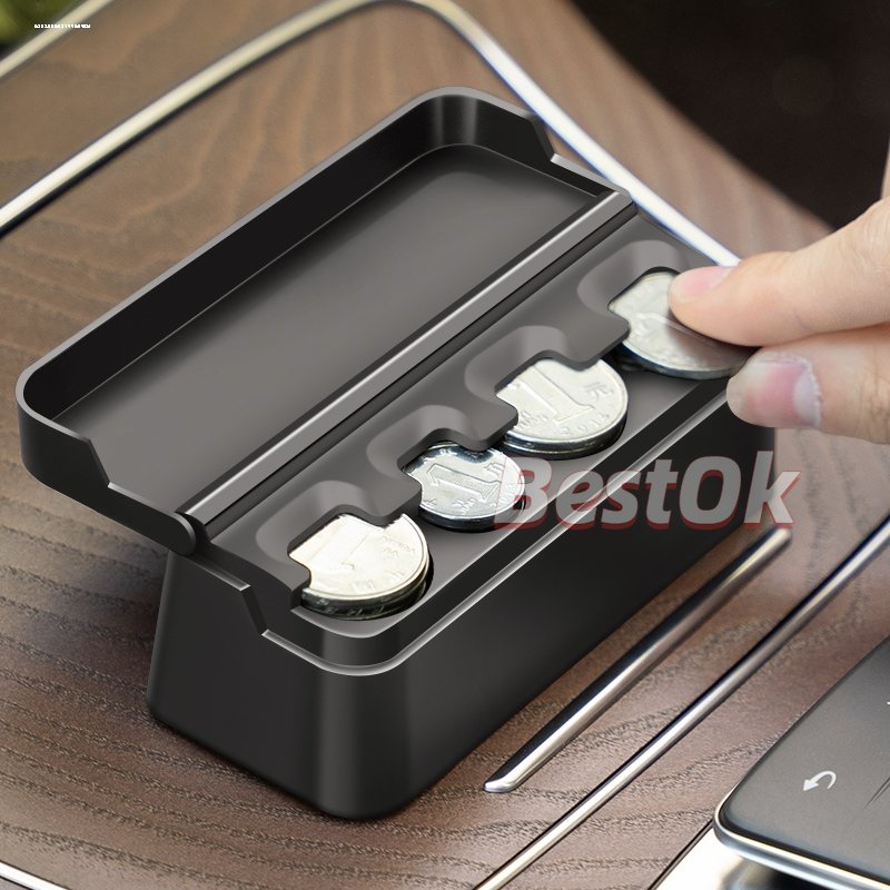 1PCS Car Coin Storage Box Container Portable Black | Shopee Philippines