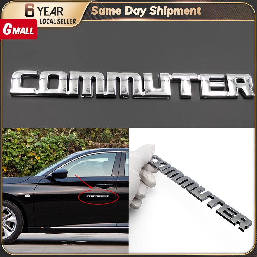 【Fast Delivery】 3D Toyota COMMUTER Letter Emblem Badge Logo Sticker for ...