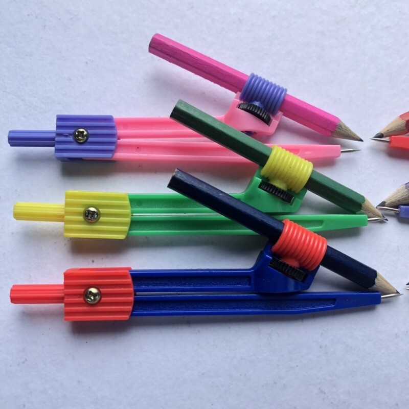 Plastic Compass with Pencil Colored Compass per piece | Shopee Philippines