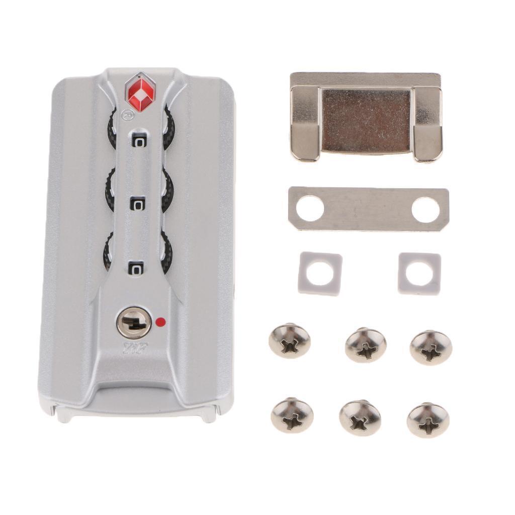 TSA Security 3 Digit Combination Padlock Luggage Suitcase Code Locks ...
