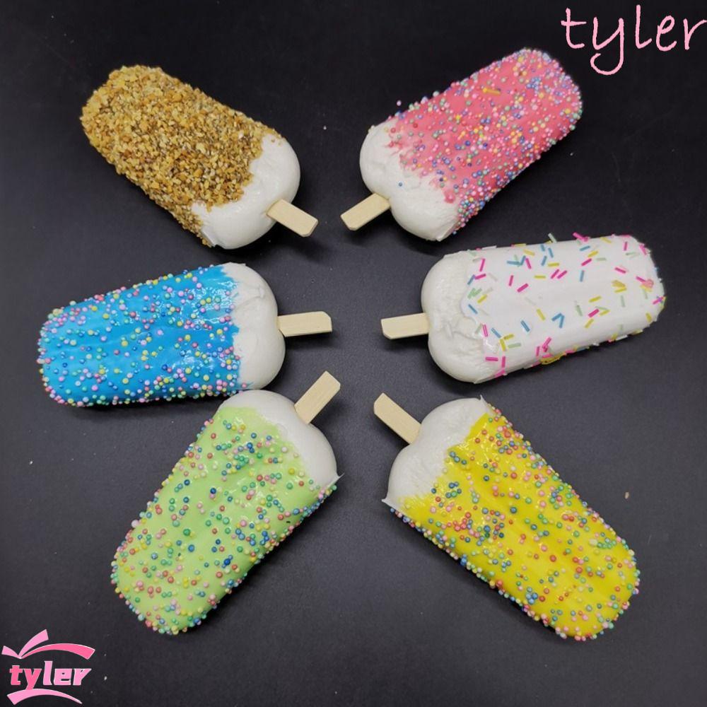 TYLER1 Ice Cream Model, Summer Fake Popsicle, Lifelike PU Simulation ...