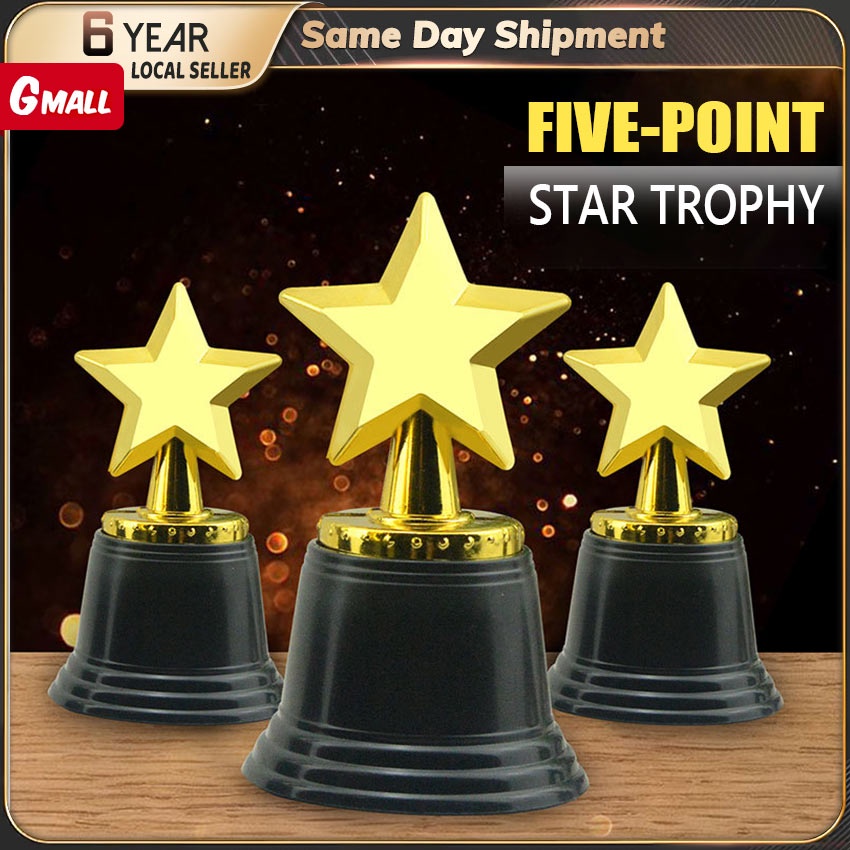 【Fast Delivery】Soccer Star Trophy Awards Plastic Trophies Party Multi ...