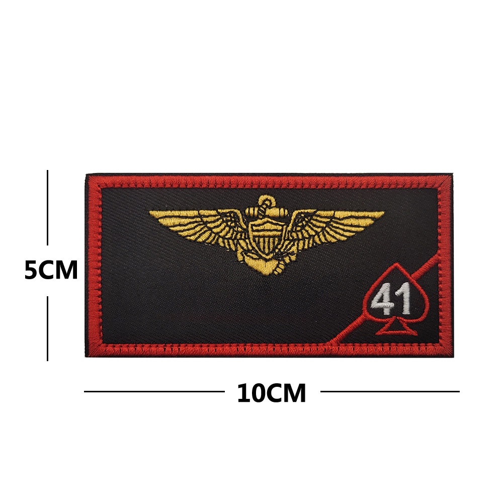 US A41 Black Aces Squadron Arm Badge Top Gun Tactical Military ...