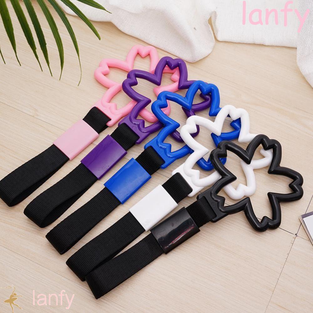 LANFY Car Hand Pull Ring Flower-shaped Car modification Car Static Belt ...