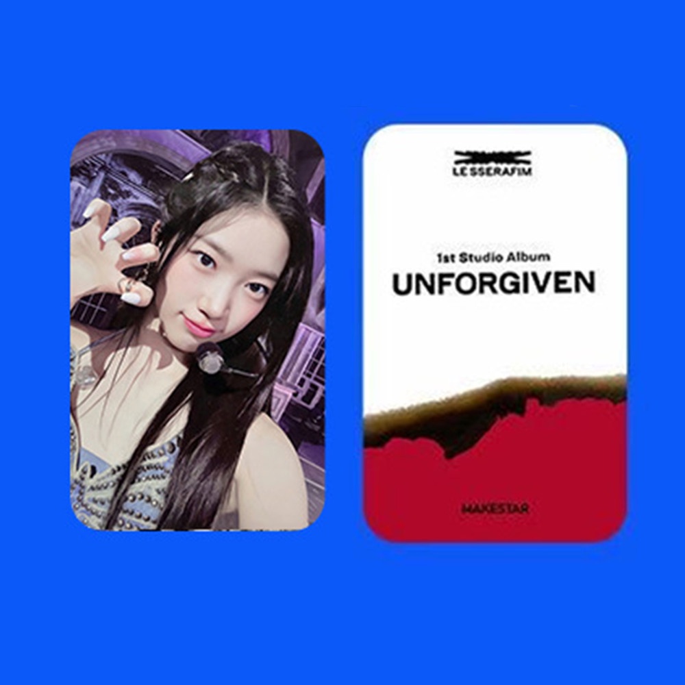 5pcs/set LESSERAFIM UNNFORGIVEN New Album MAKESTAR Photocards KAZUHA ...