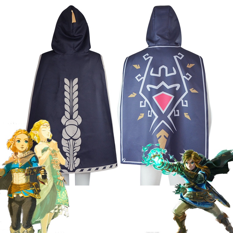 Game The Legend of Princess Zelda Cosplay Costume Cloak Linke Zelda ...