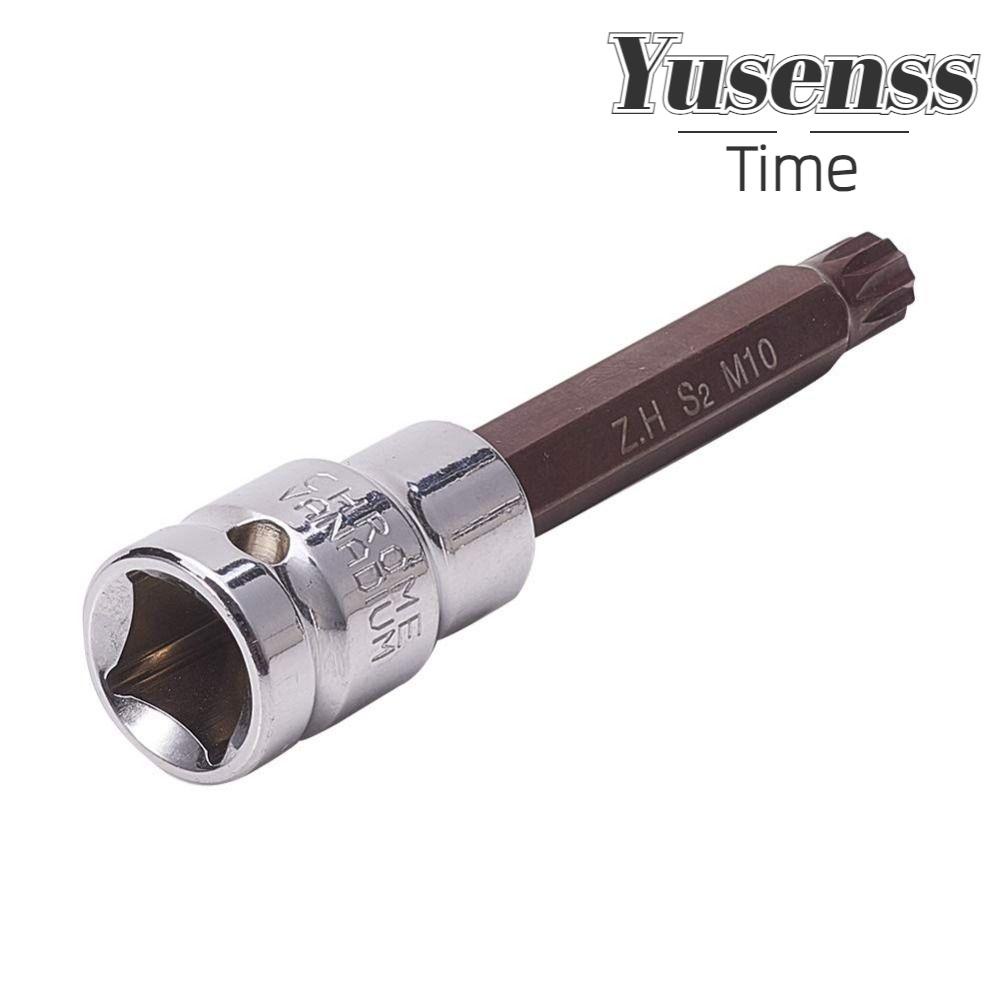 YUSENSS Triple Square Bit, CR-V Sockets S2 Steel Spline Bit Socket ...