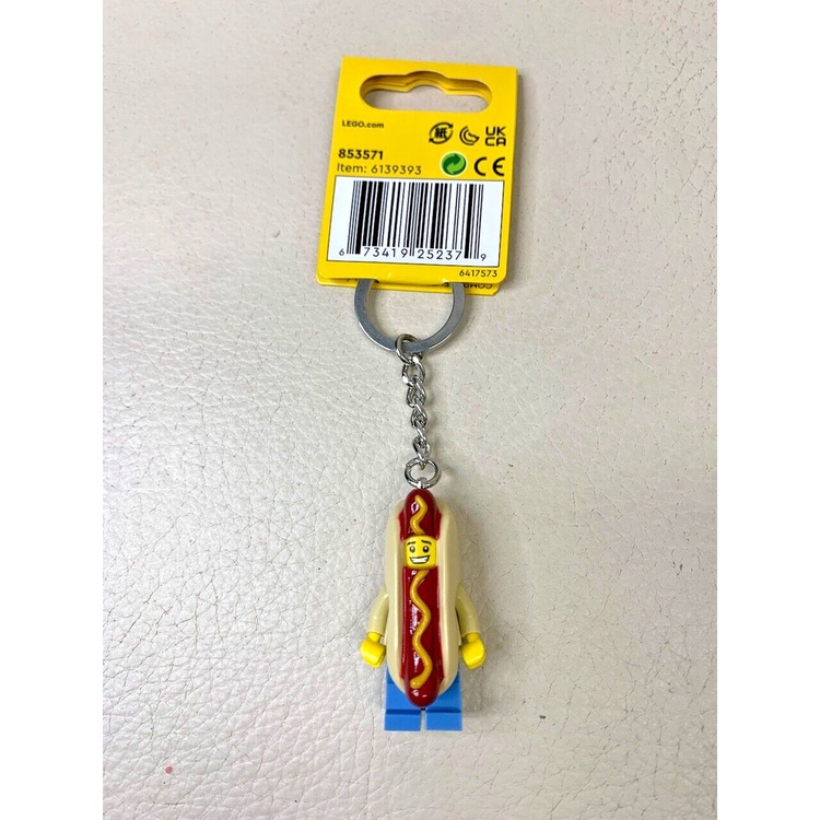 LEGO Hot Dog Suit Guy Keychain/Keyring - Series 13 Minifigure 853571 ...