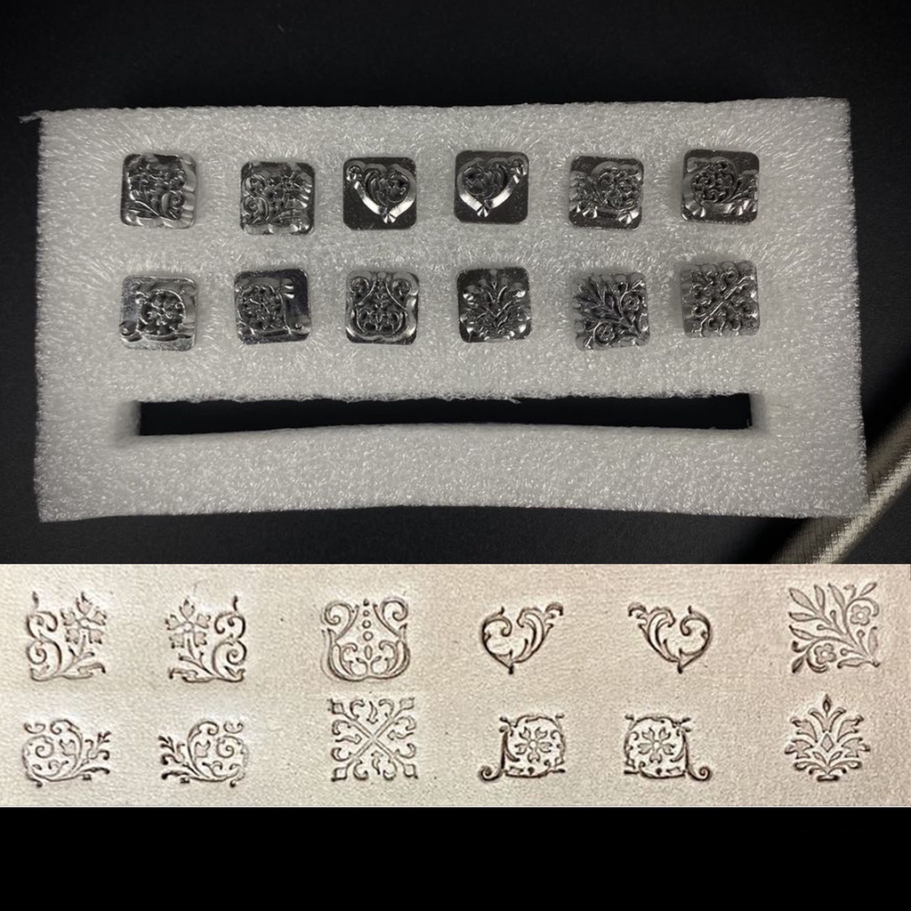 Stamps for Embossing Leather Tools Handmade DIY Craft Work Zodiac Grass ...