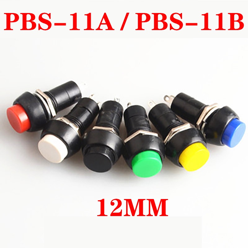 10Pcs PBS-11A PBS-11B 12mm Self-locking Self-Recovery Plastic Push ...