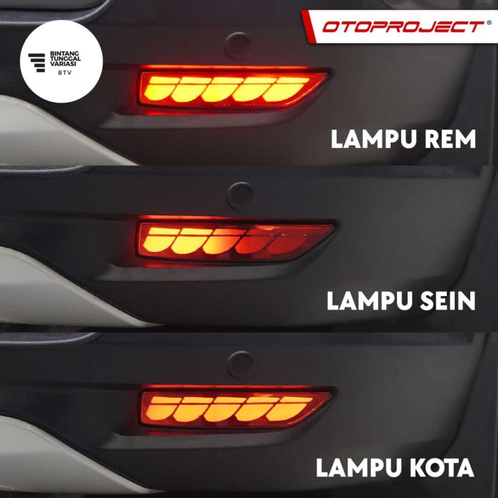 Rear Bumper Lamp Reflector All New BRV 2022 3 Function Otoproject ...
