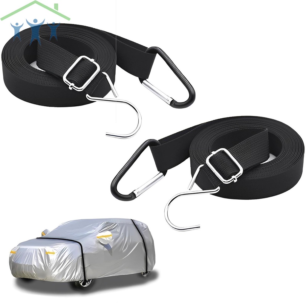 2Pcs Car Cover Windproof Strap Nylon Auto Cover Gust Strap Vehicle ...