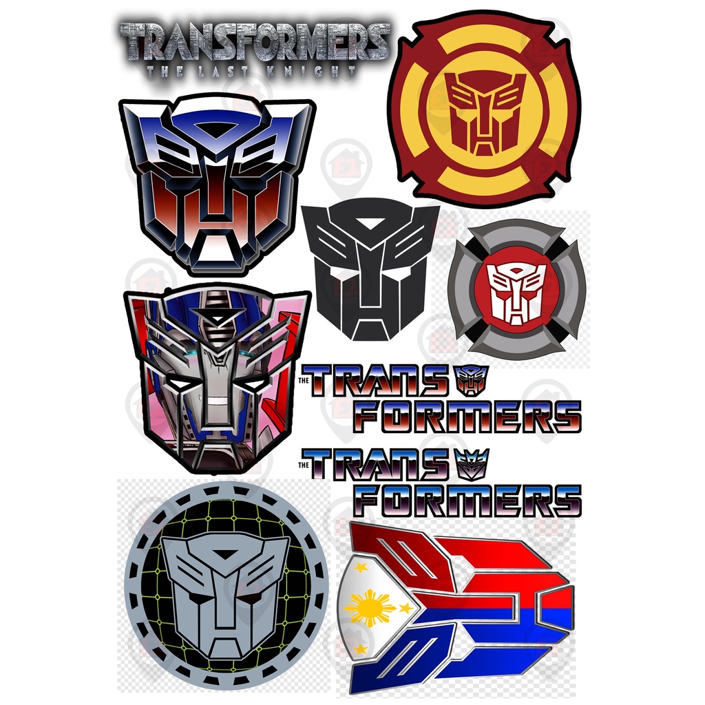 1Set TRANSFORMER WATERPROOF AND LAMINATED STICKERS | Shopee Philippines