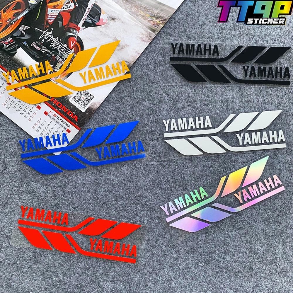 2pcs Yamaha Logo Motorcycle Sticker YAMAHA Reflective Motorcycle Trunk ...